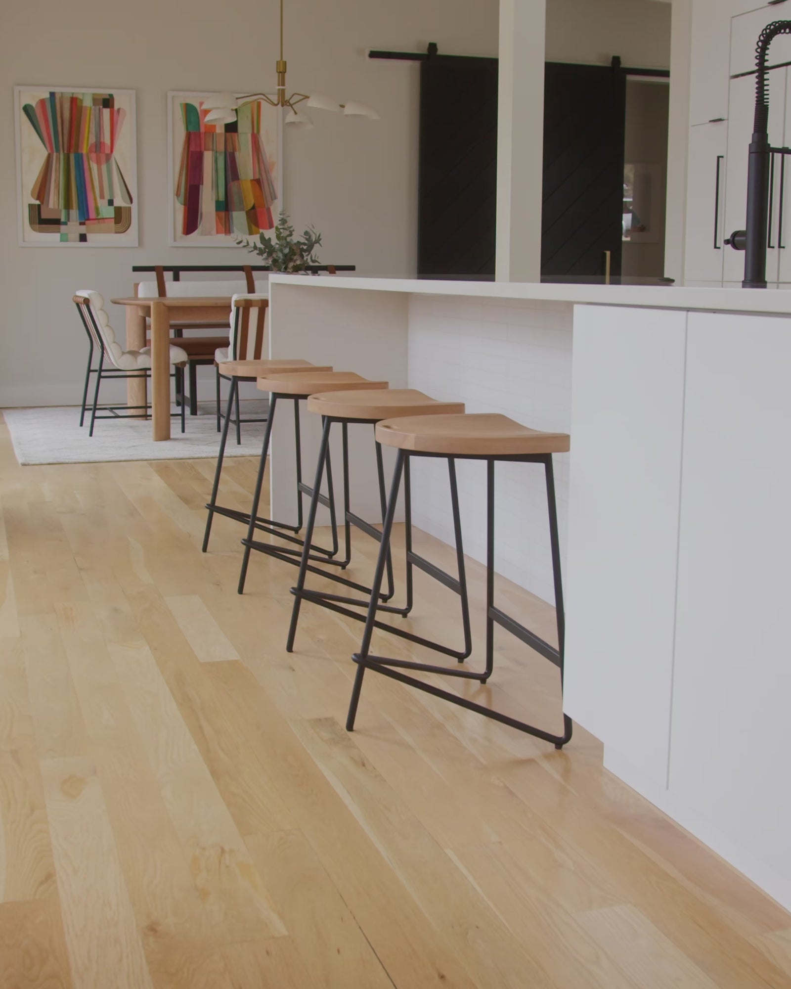 Yuma Counter Stool | Minimalist Counter Stool in Wood & Steel – Denver ...