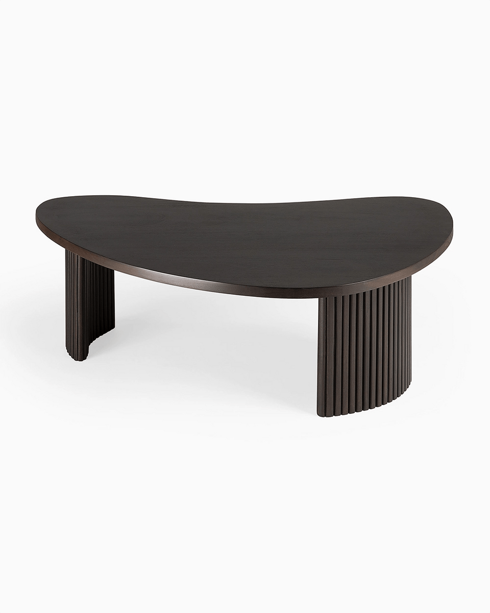 Boomerang Mahogany Coffee Table - Denver Modern